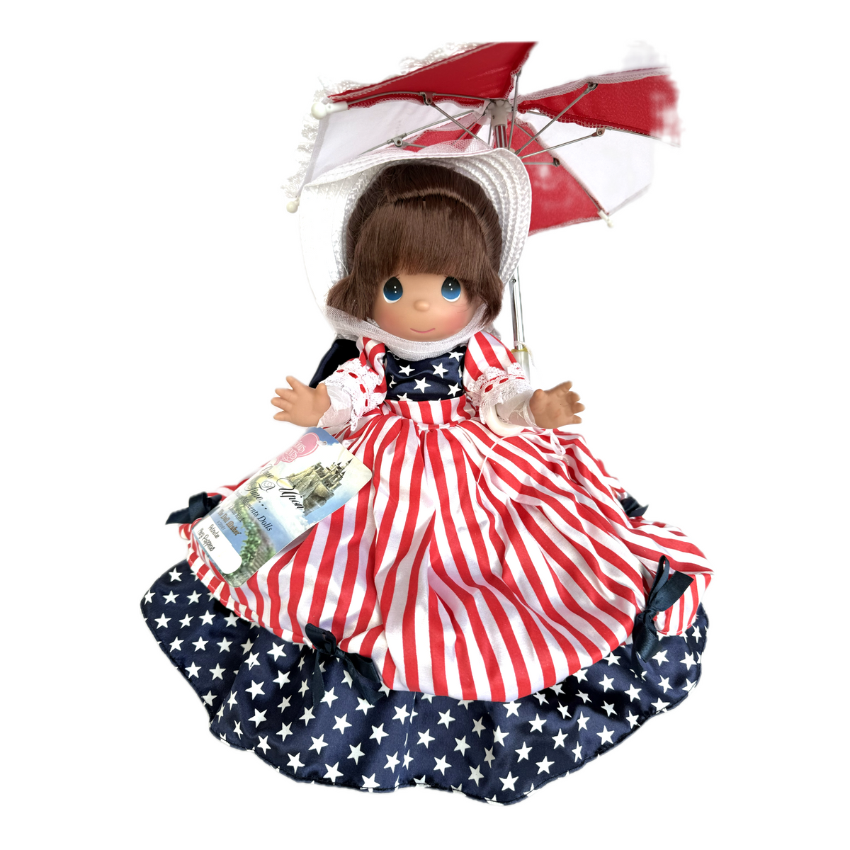 SPECIAL SIGNED By Linda Rick Patriotic Parasol Girl- 12” Doll – The ...